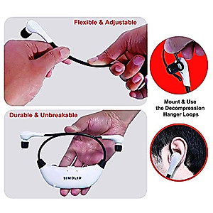 SIMOLIO SM823D Digital Wireless Headphones for TV with Optical in, TV Hearing Devices with Voice Highlighting, Balance and Tone Controls for Seniors and Hearing Impaired, 100FT Long Range