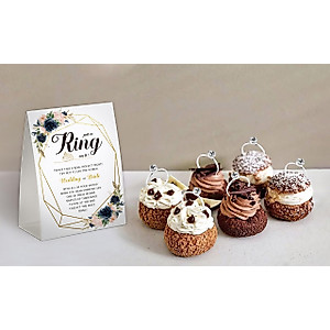 Put the ring in it's bridal shower game with rings, bridal shower game don't say bridal game rules and 50 metal rings, bridal shower to guests wedding shower game-JZDS003