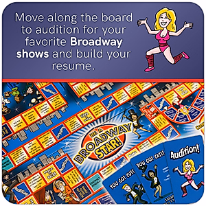 BE A BROADWAY STAR! - The Classic Theater and Musical Trivia Board Game That Puts You in The Spotlight | Party Game for Theater Lovers | Holiday Broadway Gift | 2-6 Players | for All Ages 8+