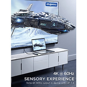 USB C Hub Ethernet,6 in 1 Laptop Docking Station, Dockteck USB C Multiport Adapter with 4K@60Hz HDMI, 100W PD,USB-C Data Port, 1Gbps LAN, 2 USB 3.0 for MacBook Pro/Air, Surface Pro, XPS and More