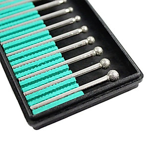 Universal 12 Piece Shank Diamond Burr Rotary Tool Set