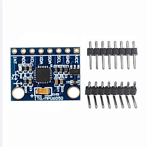 Stemedu 5PCS GY-521 6 DOF mpu6050 Accelerometer Sensor Module MPU-6050 3 Axis Gyroscope 3 Axis Acceleration 16 Bit IIC I2C Breakout Board for Arduino