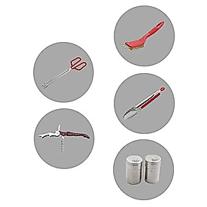 Gdrasuya10 Portable Charcoal Grills Set, Foldable Barbecue BBQ Grill Charcoal Stove Camping Cooker for Garden Outdoor BBQ