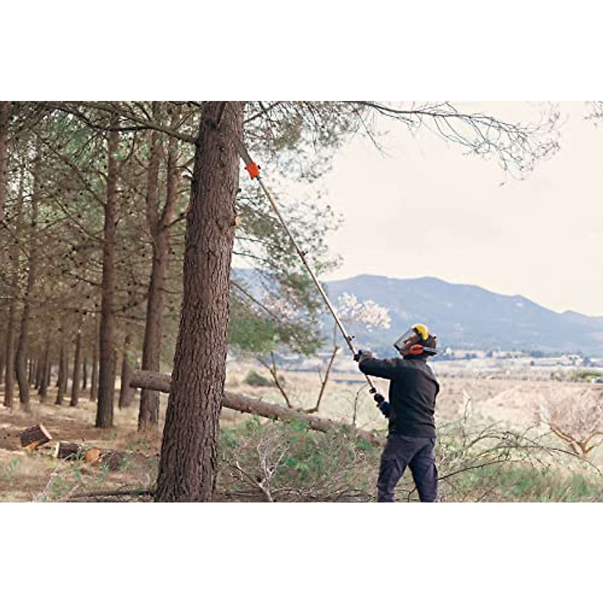 Brushcutter Kit -High Strength Long Handle Multi-Functional Chainsaw 63cc 5 in 1 - Gardening Tools - Lawn Mower, Hedge Trimmer, Brush Cutter - 2-Point Blade, 6t Blad, Lawn Edger, Edger, Grass Trimmer