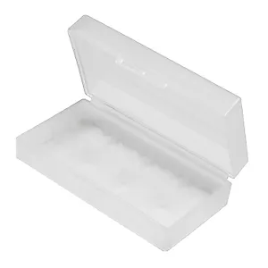 Fielect 2 x 18650 Battery Storage Case Holder Organizer Box Transparent