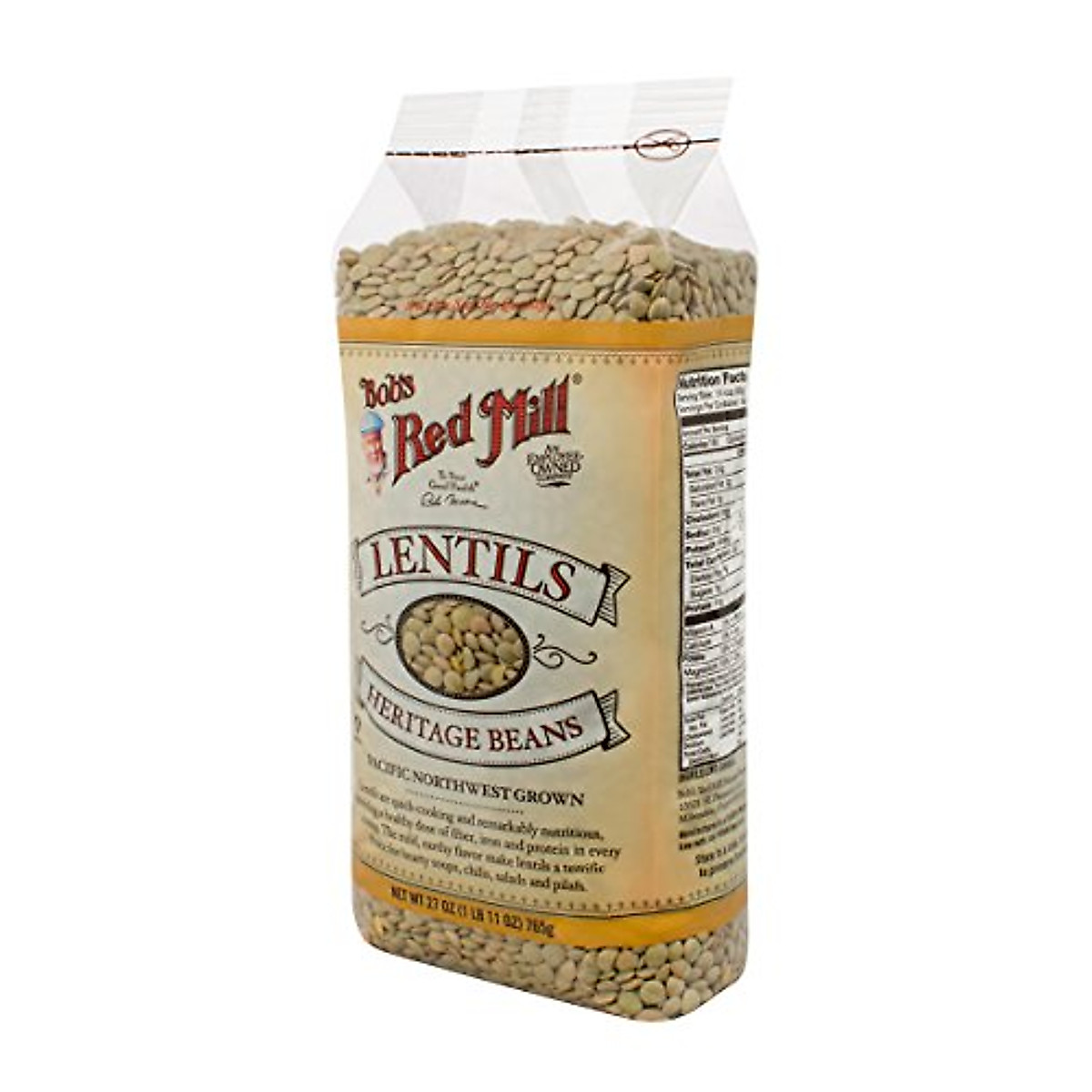 Bob's Red Mill Lentils Beans, 27-ounce (Pack of 4)