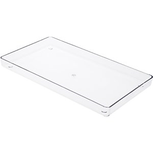 Pioneer Plastics TRAY-12R Clear Candy Plastic Tray, 12.125" W x 6.875" D x 1" H
