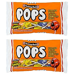 Tootsie Roll Pops Assorted Flavors 6.0 oz (Pack of 2)
