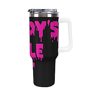 Daddy's Little Slut Insulated Tumbler 40 Oz Stainless Steel Double Wall Vacuum Travel Mug Large Volume Car Cup with Straw Handle