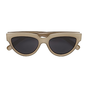 French Connection Jolie Cat Eye Sunglasses For Women, Milky Oatmeal, 54mm Lens Width