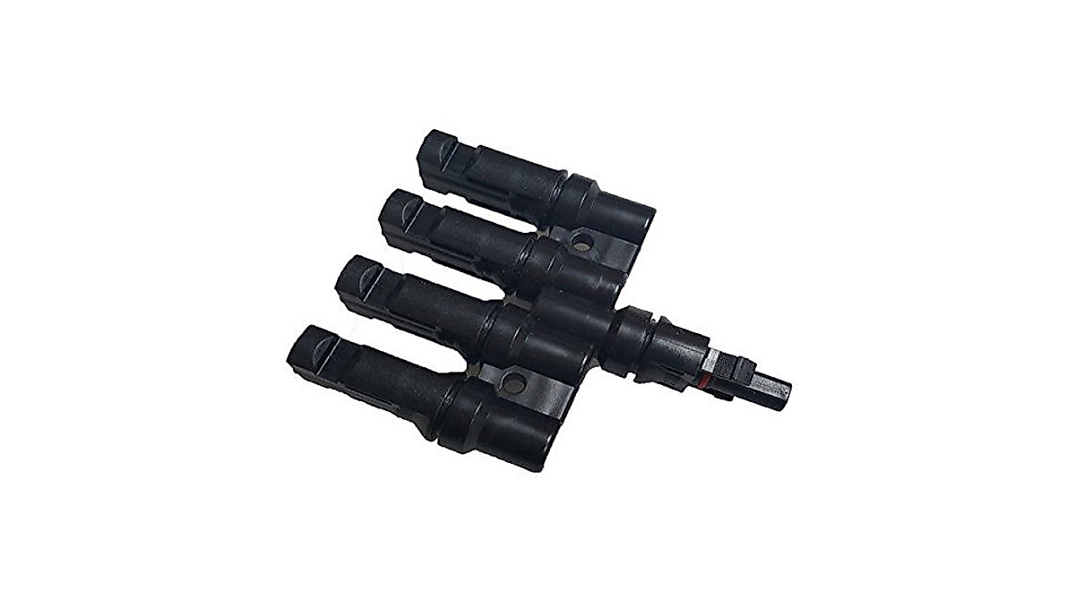 NUZAMAS New 1 Pair Solar Panel T Branch Connectors Cable Coupler ...