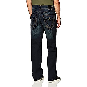 True Religion Men's Ricky Straight Leg Jean with Back Flap Pockets, Last Call, 36W X 32L