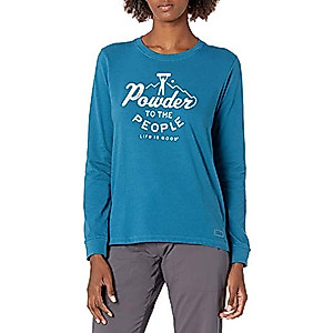 Life is good Womens Crusher, Persian Blue, Medium