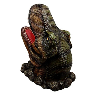 Ebros Large Prehistoric Dinosaur T-Rex Head Wine Bottle Holder 10.75" Tall Caddy Figurine Jurassic Era Trex Statue Kitchen and Dining Decor Party Hosting Prop Tyrannosaurus Rex Dinosaurs