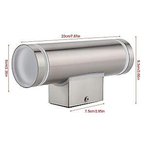 LED Wall Light ，1Pc Up and Down Wall Light Indoor Outdoor Home Garden Lawn Decor Lamp LED Bulbs Included