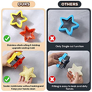 TUNIKO 31PCS Kids Sandwich Cutter and Sealer Set, Uncrustables Sandwich Shape Maker, DIY Cookie&Pie Mold for Kids, Fruit Vegetable Shape Cutters for Boys Girls School Bento Lunch Box,Bread Shape