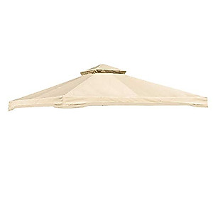 Bergamo Gazebo Replacement Canopy Top Cover - RipLock 350 - Top Tier 24" x 24" Bottom Tier 116" x 116"