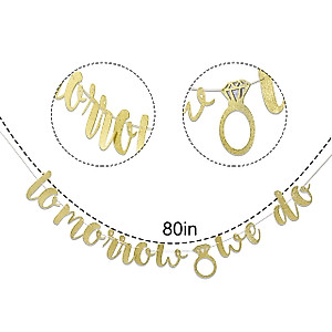 Tomorrow We Do Banner - Rehearsal Dinner Decorations,Rehearsal Dinner Sign,One Day Away Banner, Rehearsal Banner Party