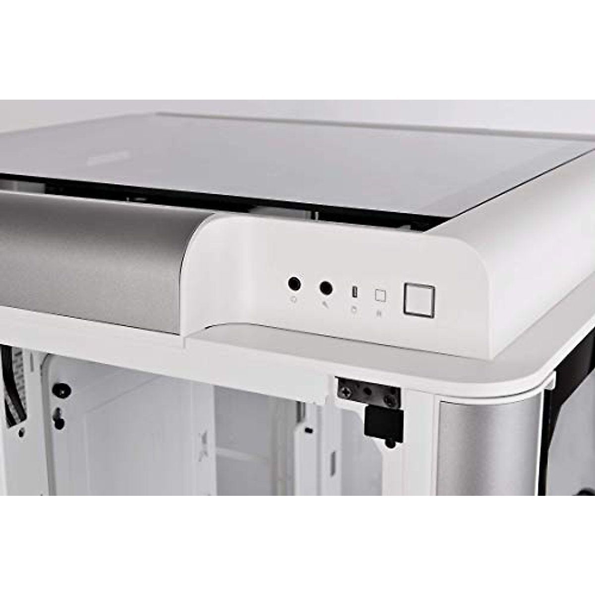 Thermaltake Level 20 HT Snow Edition 4 Tempered Glass Type-C Fully Modular E-ATX Full Tower Computer Chassis with 2 140mm Top Fan Pre-Installed CA-1P6-00F6WN-00