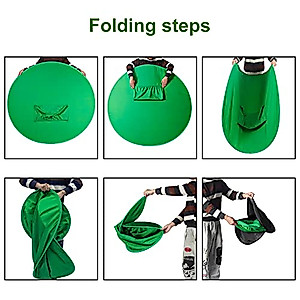 （56"） Portable Green Scree Chair Background, Collapsible Webcam Background, Chroma Key Green for Video Chats,Video Conference,Game,Zoom,Video Backdrop.