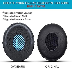 Ear Pads Replacement for Bose On-Ear 2 Headphones, GVOEARS Ear Cushion Pad for Bose OE2 / OE2i / SoundTrue On-Ear/SoundLink On-Ear Wireless Headphones, Durable & Longer Lasting