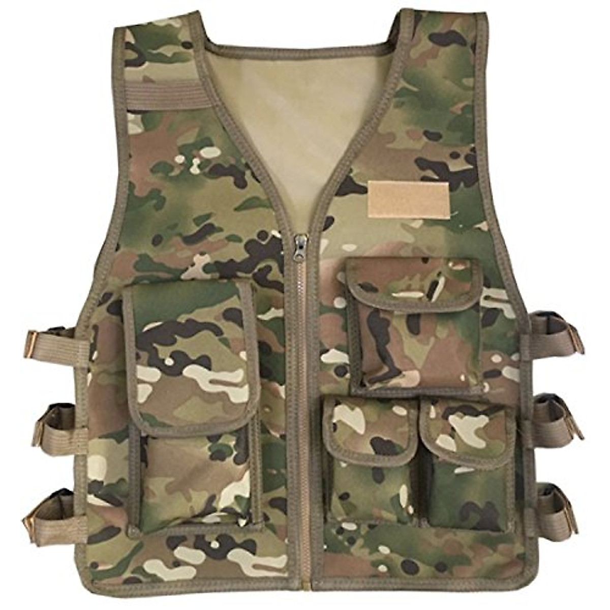 JOKHOO Kids Army Camouflage Outdoor Combat Vest (Cp Color,8-14 Year)