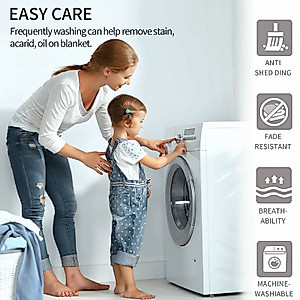 HIONHSW Horses and Flowers Hooded Blanket Anti-Pilling Flannel Wearable Blanket Hoodie-Plush Warm Blanket Throw Blankets Fit for Kids, Adults, Teens