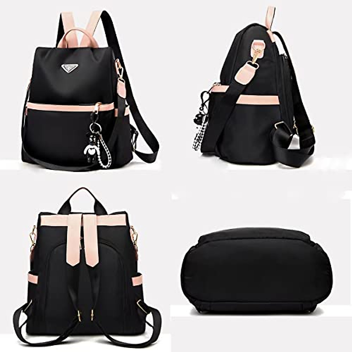 go-done Small Nylon Women Backpack Purse Anti-theft Fashion Travel Shoulder Bag,Ladies Single Shoulder Bag,Mini Backpack