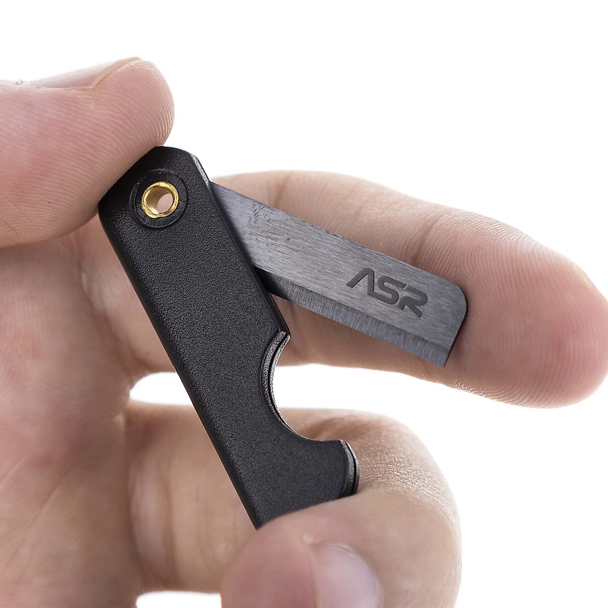 ASR Tactical 2 Pack Folding Ceramic Razor Blade, Micro EDC Escape Knife Survival Tool