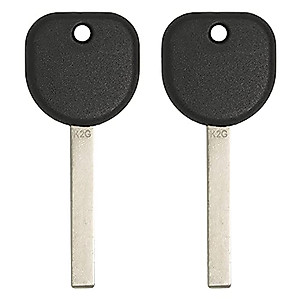 Keyless2Go Replacement for Uncut Transponder Ignition Car Key High Security Laser Sidemill B119 HU100 (2 Pack)
