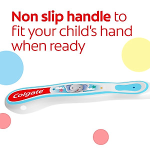 Colgate My First Baby and Toddler Toothbrush, Extra Soft Toothbrush, 6 Count