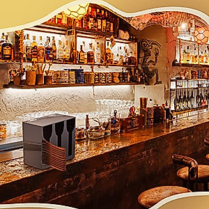 2 Pcs Acrylic Utensil Dispenser Cutlery Organizer with 3 Compartment Black Silverware Holder Plastic Flatware Caddy for Restaurant Party Picnic Office Cafe Countertop Kitchen Wedding Spoon Fork Straw