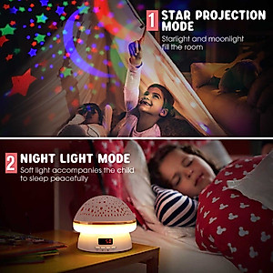 VAV Toys for 3-8 Year Old Girls, Timing Star Projector Night Light for Kids with Remote Control, Christmas Birthday Xmas Gifts for 3-10 Year Old Girls Boys, Pink Room Decor Ideal Toddler Girl Toys