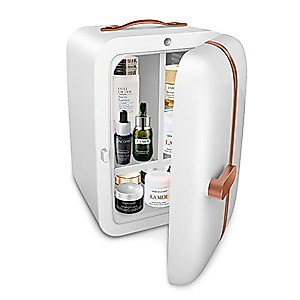 YAARN Small Fridge for Bedroom Refrigerator Refrigerator Beauty Makeup Refrigerator Cosmetics Intelligent Refrigeration Low Noise and Energy Saving