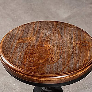 Set of 2 Industrial Bar Stool-Swivel Vintage Coffee Kitchen Dining Island Chair-Bike Pedal Footrest-Extra Tall Pub Height Adjustable 29-37"