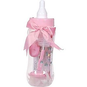 8-Piece Baby Bottle Bank Set-Pink