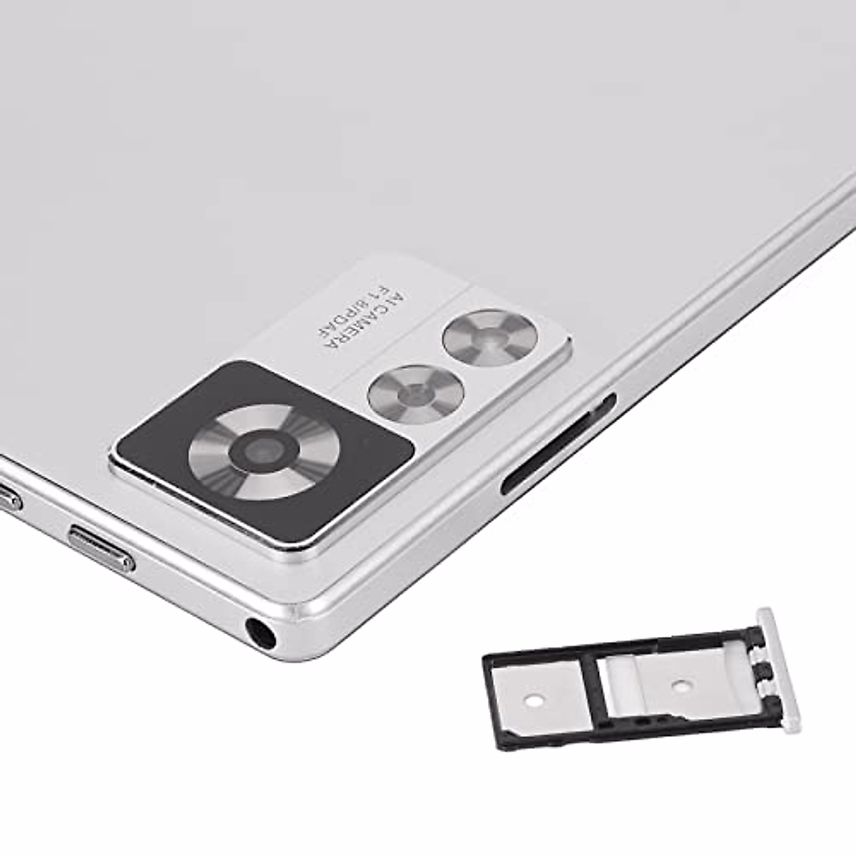 AMONIDA 10.1in Tablet, 7000mAh 100‑240V White Tablet PC 5GWIFI for Office for School (US Plug)