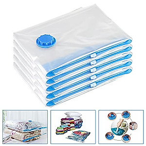 Lucky Monet 10 Pack Vacuum Storage Bags 32" x 40", Space Saver Compression Bags Vacuum Seal Bags for Clothing Comforters Blankets Travel