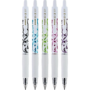 PILOT G2 Fashion Collection Premium Gel Ink Pens, Fine Point, Assorted Colors, 5 Count (31392)