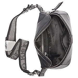 Calvin Klein Millie Novelty Belt Bag, Black/Silver