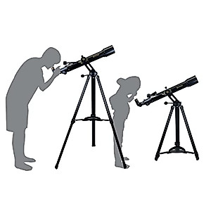 ExploraPro 70AZ Refractor Telescope – 70mm Aperture 700mm Focal Length Manual Alt-AZ Telescope with Slow Motion Control – Smartphone Adapter and Remote Shutter - Spectrum Optical Instruments