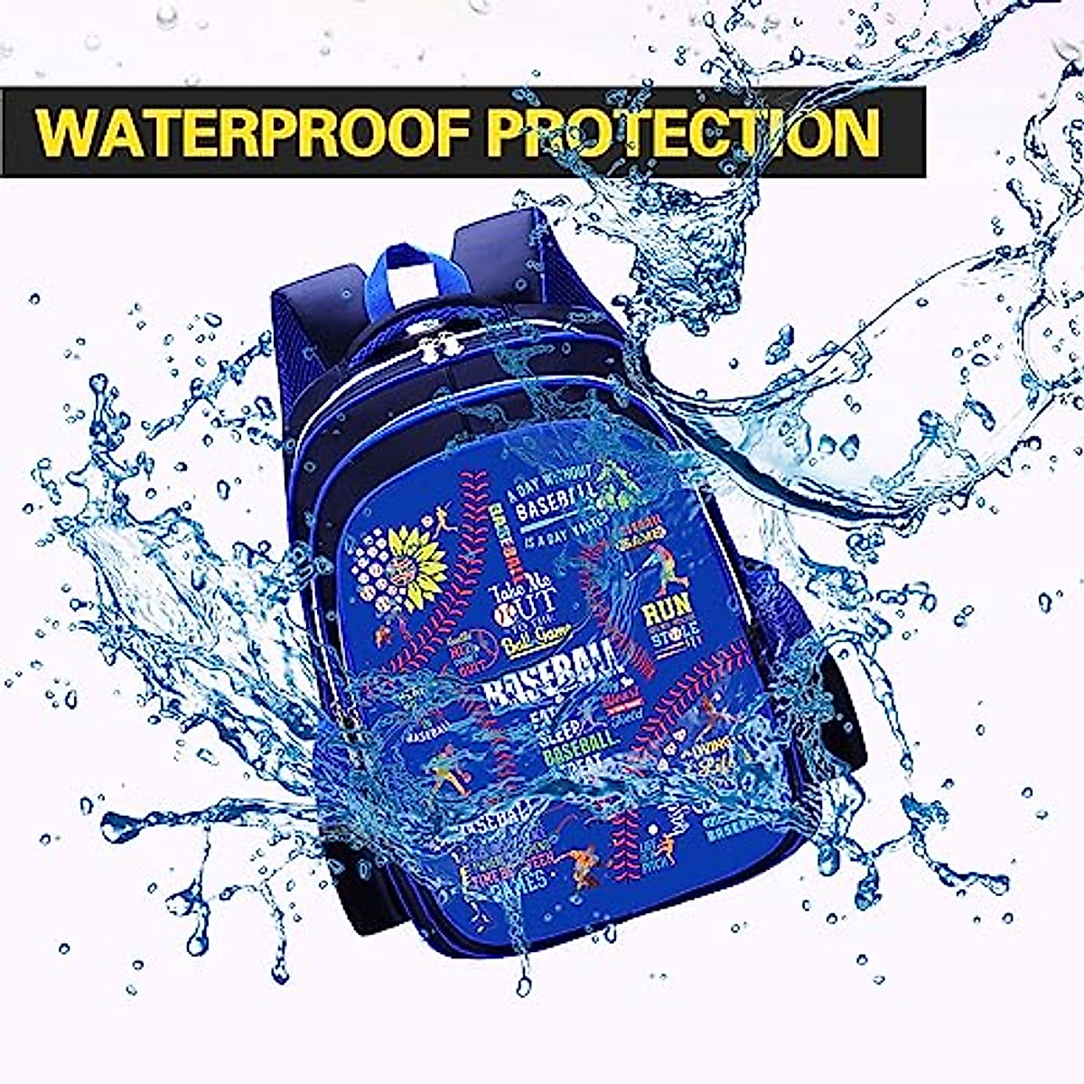 JDEIFKF Baseball Backpack Laptop Backpack For Men Women, Baseball Backpacks Shoulder Bag For Travel Hiking Camping Daypack