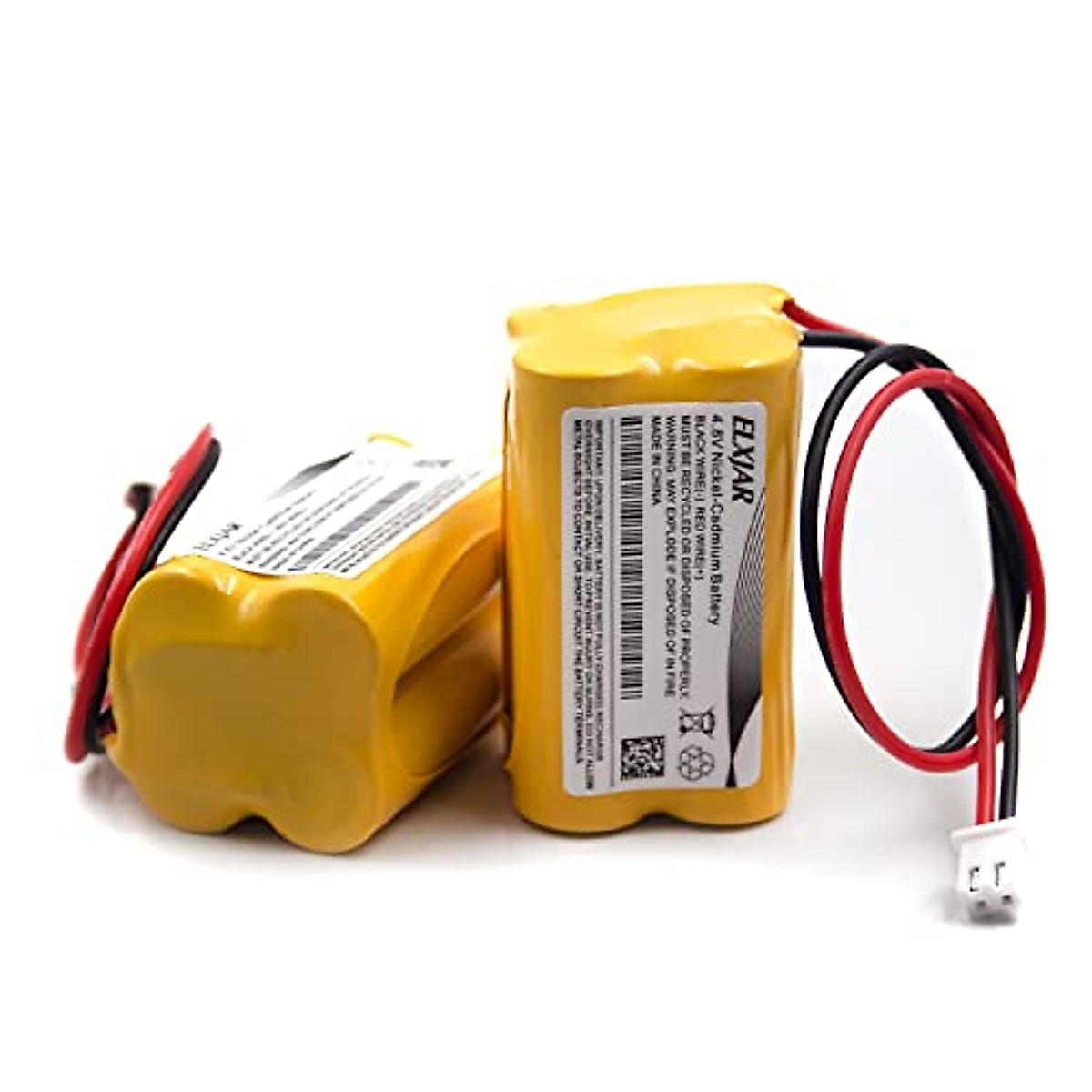 (4-Pack) 4.8V 700mAh BL93NC487 Ni-CD Battery Replacement for Emergi-Lite BL93NC487, Exit Light Co BAA-48R BAA48R, Interstate NIC0186, Dantona Custom-43 Custom43, OSI OSA-126 OSA126 BL93NC484 BL93NC485