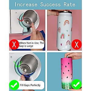 Sublimation Tumblers Wrap for Cricut Mug Press, 3 Thicknesses Silicone Wraps Suitable for Skinny Tumblers Sublimation 9.8 x 4.7 Inch