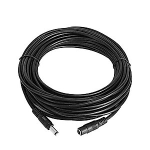 Hiseeu 30ft (10m) DC Power Extension Cable, 5.5mm x 2.1mm, 12V Extension Cord for Security Cameras, IP Camera, Standalone DVR, LED Display, Router, Invoice Printer