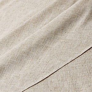 Fennco Styles Toscana Classic Natural Round Tablecloth. One Piece. (96 Inch Round)