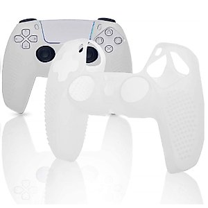 Paddsun PS5 Silicone Controller Grip Case Cover Skin Hand Grips for Play Station 5 Protector Anti-Slip Cover, Pack of 4