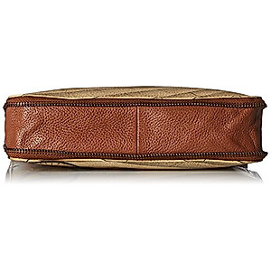 Anuschka Women’s Hand Painted Genuine Leather Expandable Travel Crossbody - Vintage Bike