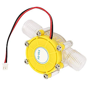 Micro Generator, F50 Micro-Hydro DC Water Flow Pump Turbine Hydroelectric Power Energy Generator Solid Structure, Low Noise, Stable Working Performance(5V)