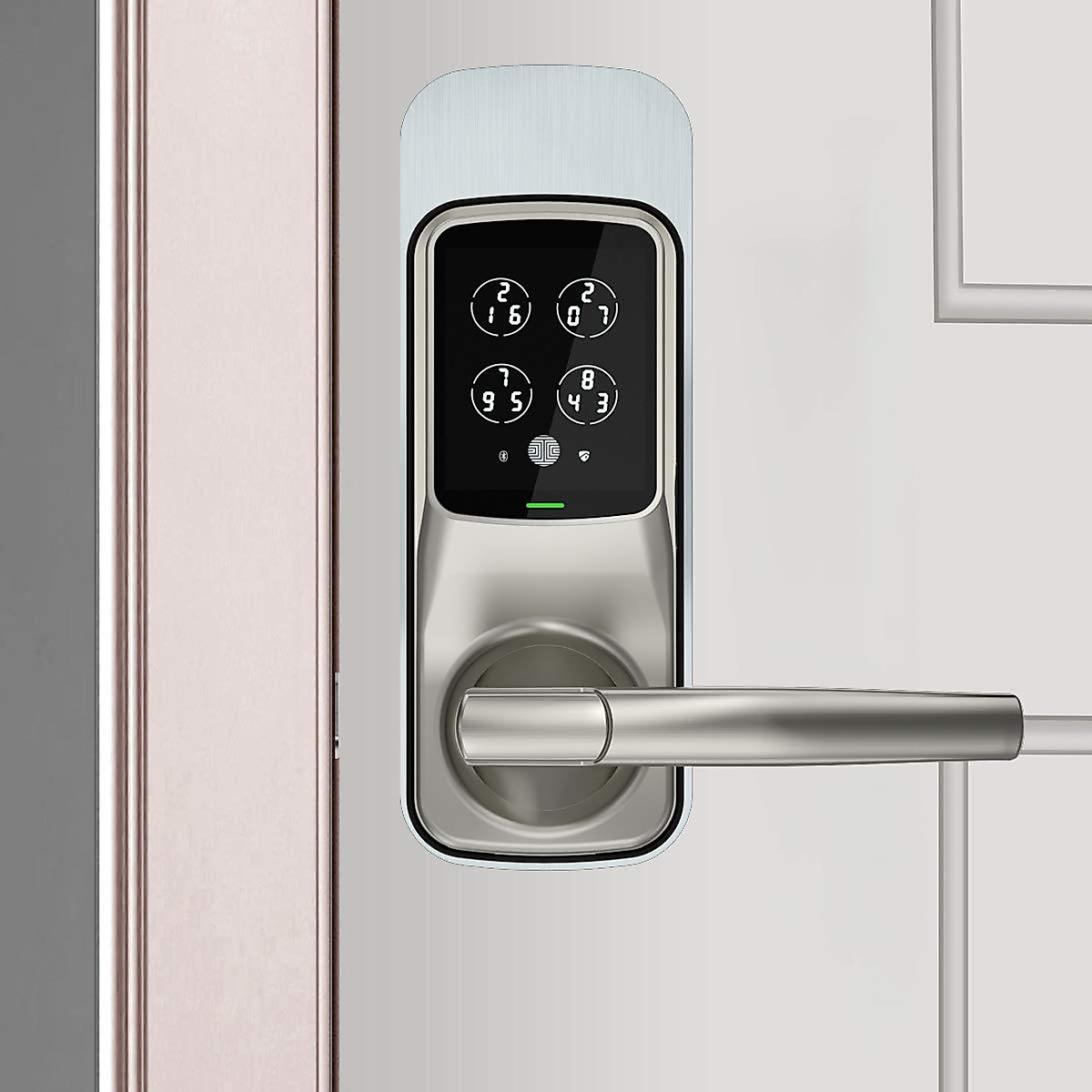 Lockly Smart Door Lock Cover Plate, Accessory for Lockly Smart Locks, Rust-Proof Stainless Steel for Hole Filler Plate - Satin Nickel (PGA006SN)